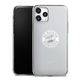 DeinDesign iPhone 11 Pro Handy Slim Case Silikon Handyh&uuml;lle transparent H&uuml;lle extra d&uuml;nn Fcb Fc Bayern M&uuml;nchen Coat Of Arms Silikon Slim Case