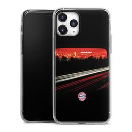 DeinDesign iPhone 11 Pro Handy Slim Case Silikon Handyh&uuml;lle transparent H&uuml;lle extra d&uuml;nn Stadium Fcb Fc Bayern M&uuml;nchen Silikon Slim Case