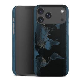 DeinDesign iPhone 17 Pro Max Handy Premium Case Smartphone Handyh&uuml;lle Schutzh&uuml;lle gl&auml;nzend World Map Night Map Premium Case