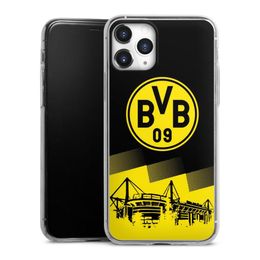 DeinDesign iPhone 11 Pro Handy Slim Case Silikon Handyh&uuml;lle transparent H&uuml;lle extra d&uuml;nn Bvb Borussia Dortmund Stadium Silikon Slim Case