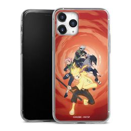 DeinDesign iPhone 11 Pro Handy Slim Case Silikon Handyh&uuml;lle transparent H&uuml;lle extra d&uuml;nn Sasuke Naruto Shippuden Sakura Silikon Slim Case