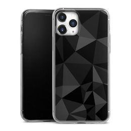 DeinDesign iPhone 11 Pro Handy Slim Case Silikon Handyh&uuml;lle transparent H&uuml;lle extra d&uuml;nn Muster Abstract Geometric Silikon Slim Case