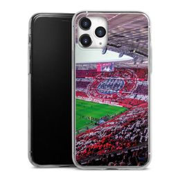 DeinDesign iPhone 11 Pro Handy Slim Case Silikon Handyh&uuml;lle transparent H&uuml;lle extra d&uuml;nn Stadium Fc Bayern M&uuml;nchen Fcb Silikon Slim Case