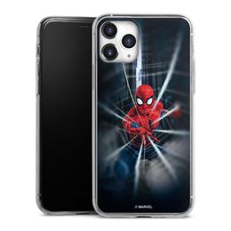 DeinDesign iPhone 11 Pro Handy Slim Case Silikon Handyh&uuml;lle transparent H&uuml;lle extra d&uuml;nn Marvel Spiderman Kinofilm Silikon Slim Case