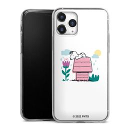DeinDesign iPhone 11 Pro Handy Slim Case Silikon Handyh&uuml;lle transparent H&uuml;lle extra d&uuml;nn Dog Official Licensed Product Snoopy Silikon Slim Case