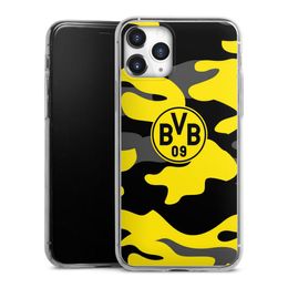 DeinDesign iPhone 11 Pro Handy Slim Case Silikon Handyh&uuml;lle transparent H&uuml;lle extra d&uuml;nn Borussia Dortmund Bvb Merchandise Silikon Slim Case