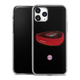 DeinDesign iPhone 11 Pro Handy Slim Case Silikon Handyh&uuml;lle transparent H&uuml;lle extra d&uuml;nn Fcb Fc Bayern M&uuml;nchen Official Licensed Product Stadium Silikon Slim 