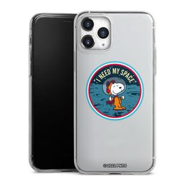 DeinDesign iPhone 11 Pro Handy Slim Case Silikon Handyh&uuml;lle transparent H&uuml;lle extra d&uuml;nn Weltall Snoopy Peanuts Silikon Slim Case