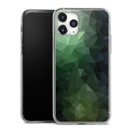 DeinDesign iPhone 11 Pro Handy Slim Case Silikon Handyh&uuml;lle transparent H&uuml;lle extra d&uuml;nn Tarnmuster Geometric Mosaic Silikon Slim Case