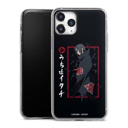 DeinDesign iPhone 11 Pro Handy Slim Case Silikon Handyh&uuml;lle transparent H&uuml;lle extra d&uuml;nn Itachi Uchiha Official Licensed Product Naruto Shippuden Silikon Slim 