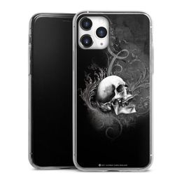 DeinDesign iPhone 11 Pro Handy Slim Case Silikon Handyh&uuml;lle transparent H&uuml;lle extra d&uuml;nn Skulls Skull Gothic Silikon Slim Case