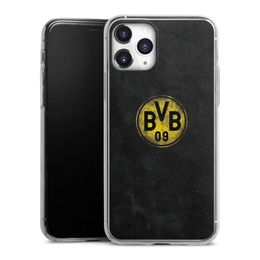 DeinDesign iPhone 11 Pro Handy Slim Case Silikon Handyh&uuml;lle transparent H&uuml;lle extra d&uuml;nn Merchandise Borussia Dortmund Bvb Silikon Slim Case