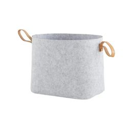 M&ouml;bel Kraft Aufbewahrungskorb - grau - Filz - 30 cm - 26 cm - cm 20,0 - M&ouml;bel Kraft