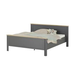 M&ouml;bel Kraft Doppelbett grau Ma&szlig;e (cm): B: 205 H: 98 &raquo; M&ouml;bel Kraft