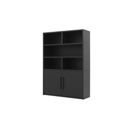 Primo Highboard Broadway - schwarz - Materialmix - 135 cm - 187 cm - cm 45,0 - M&ouml;bel Kraft