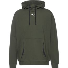 Puma Move Cloudspun Hoodie Herren - oliv - Gr. M - Polyester/Elastan