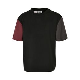 Urban Classics Shirt Jungen Gr&ouml;&szlig;e 146/152 grau / bordeaux / schwarz