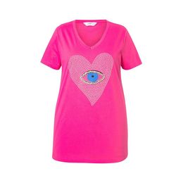 Angel of Style Shirt Damen Gr&ouml;&szlig;e XXXL blau / pink