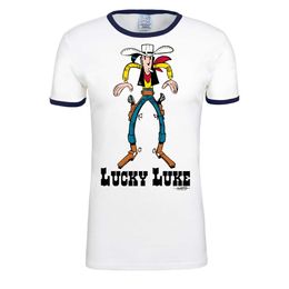 logoshirt Shirt 'Lucky Luke' male White size M