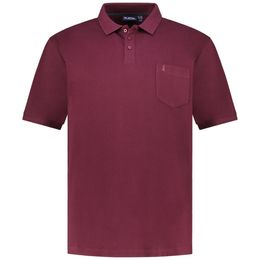 Gro&szlig;e Gr&ouml;&szlig;en North Basic-Poloshirt Farbe dunkelrot Gr&ouml;&szlig;e: 3XL