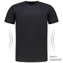 Gro&szlig;e Gr&ouml;&szlig;en Finn Design Komfort T-Shirt mit stabilisierender Funktion Farbe schwarz Gr&ouml;&szlig;e: 3XL