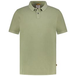 Gro&szlig;e Gr&ouml;&szlig;en Camel Active Poloshirt mit Garment-Dye-F&auml;rbung Farbe gr&uuml;n Gr&ouml;&szlig;e: 5XL