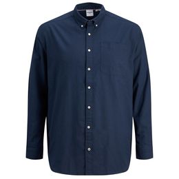 Jack & Jones Gro&szlig;e Gr&ouml;&szlig;en Jack&Jones Freizeithemd aus Baumwolle Farbe blau Gr&ouml;&szlig;e: 5XL