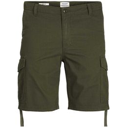 Jack & Jones Gro&szlig;e Gr&ouml;&szlig;en Jack&Jones Cargo-Shorts aus Baumwolle Farbe oliv Gr&ouml;&szlig;e: W40