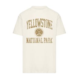 F4NT4STIC Shirt 'US National Parks Yellowstone Wyoming' male Beige size XS
