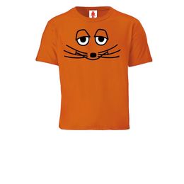 logoshirt Shirt 'Die Maus - Gesicht' boy Orange size 164
