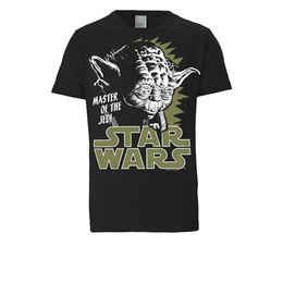 logoshirt T-Shirt 'Star Wars - Yoda' Damen Gr&ouml;&szlig;e L schwarz