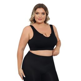 Meetwee Sport-BH 'Medium Support Plus Size' Damen Gr&ouml;&szlig;e XXXL schwarz