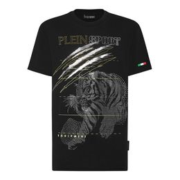 Plein Sport T-Shirt 'Tiger' Herren Gr&ouml;&szlig;e XL gold / schwarz / silber