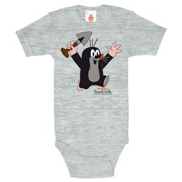 logoshirt Baby-Body 'Der kleine Maulwurf-Print' Jungen Gr&ouml;&szlig;e 98/104 grau