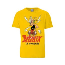 logoshirt T-Shirt 'Asterix der Gallier - Asterix' Damen Gr&ouml;&szlig;e S gelb / rot / schwarz / wei&szlig;