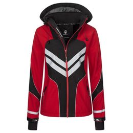 Rock Creek Outdoorjacke Damen Gr&ouml;&szlig;e M silbergrau / rot / schwarz