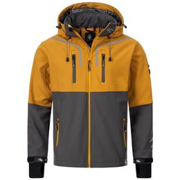 Rock Creek Outdoorjacke Herren Gr&ouml;&szlig;e XL senf / anthrazit
