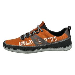Bugatti Sneaker Herren Gr&ouml;&szlig;e 42 grau / dunkelorange / schwarz / wei&szlig;