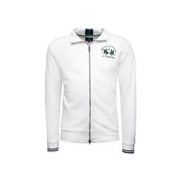 La Martina Zip-Up Hoodie 'MAF300' male White size M
