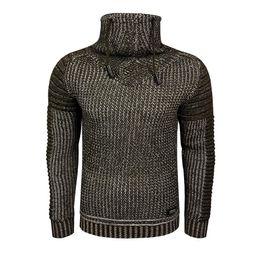 Rusty Neal Pullover Herren Gr&ouml;&szlig;e 4XL grau / khaki