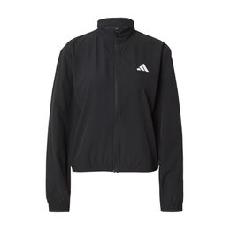 adidas Performance Trainingsjacke 'Essentials' Damen Gr&ouml;&szlig;e M/L schwarz / wei&szlig;