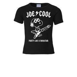 logoshirt Shirt 'Snoopy - Rockstar' boy Black size 158/164