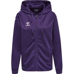 Hummel Athletic Zip-Up Hoodie 'Core XK' male Purple size L