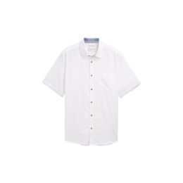 Tom Tailor Button Up Shirt male White size 3XL