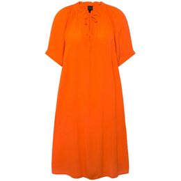Ulla Popken Kleid Damen Gr&ouml;&szlig;e 42/44 orange Winterkleid