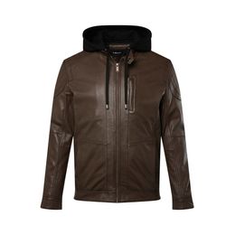 Men Plus &Uuml;bergangsjacke Herren Gr&ouml;&szlig;e 7XL schoko / schwarz
