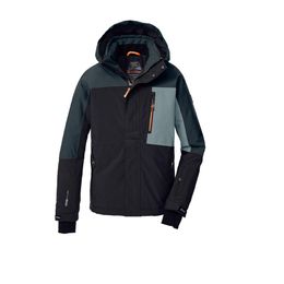 Killtec Winterjacke Jungen Gr&ouml;&szlig;e 140 pastellgr&uuml;n / dunkelgr&uuml;n / orange / schwarz