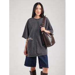 Karo Kauer Oversizeshirt Damen Gr&ouml;&szlig;e S/M dunkelgrau / wei&szlig;