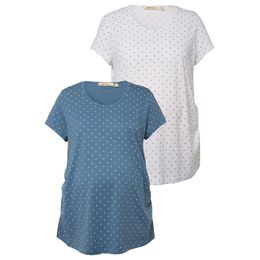 Ulla Popken Shirt female Blue, White size 58-60