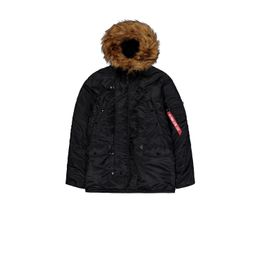 Herren Winterjacke "Alpha Industries Men - Cold Weather Jackets N-3B Heritage"schwarz, Gr. M, Alpha Industries, Obermaterial: 100% Nylon, Futter: